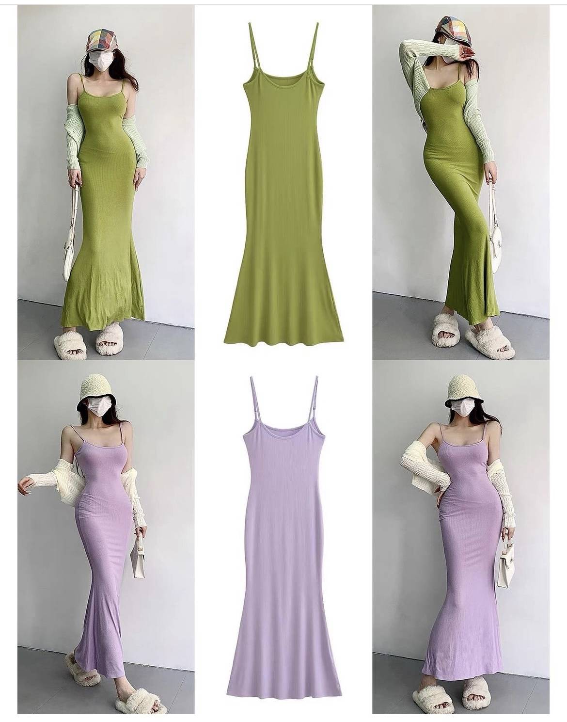 (16 Colours) Ruby Mermaid Shape Dress