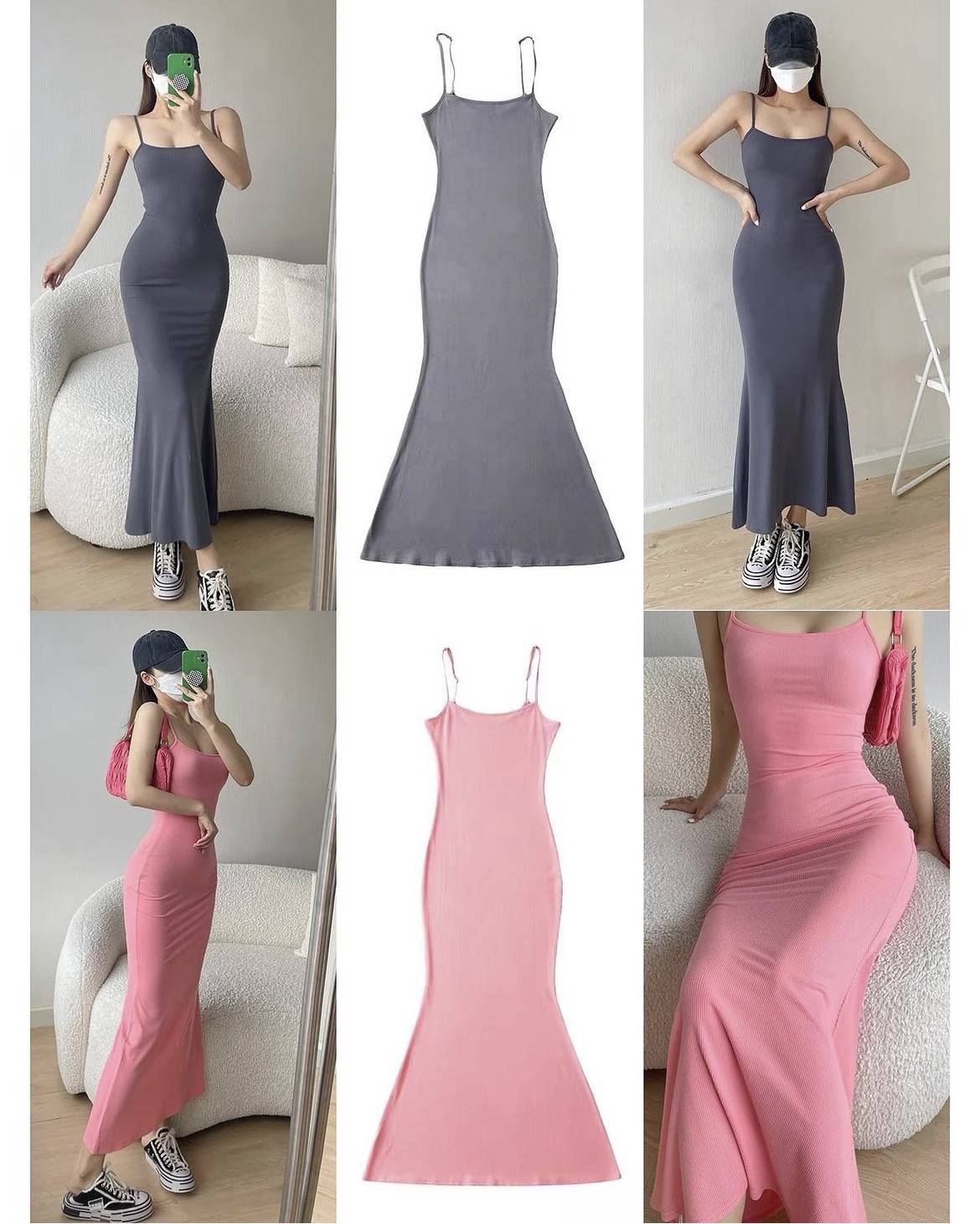 (16 Colours) Ruby Mermaid Shape Dress